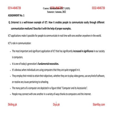 AIOU Code 1431 Solved Assignments Autumn 2022.pptx