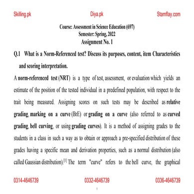 AIOU Code 697 Assessment in Science Education Solved Assignment 1.pdf