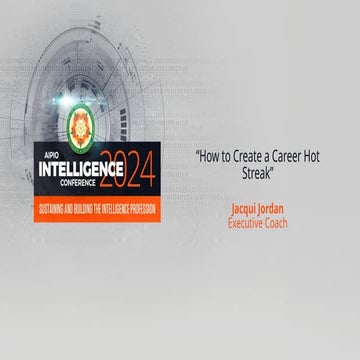 How to Create a Career Hotstreak AIPIO Conference 2024 | PPTX