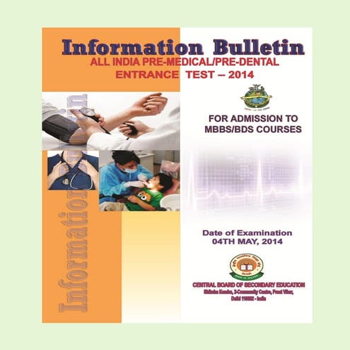 AIPMT 2014 Bulletin | PDF