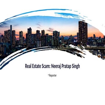 Neeraj Pratap Singh - Scammer Builder from Rewa | PPTX