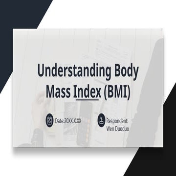 BMI Chart: Understand Your Body Mass Index at a Glance | PPT