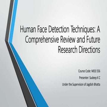 AI Presentation- Human Face Detection Techniques- By Sudeep KC | PPT