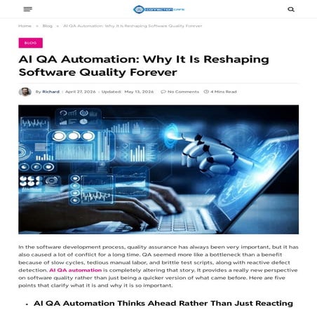 AI QA Automation Why It Is Reshaping Software Quality Forever.pdf