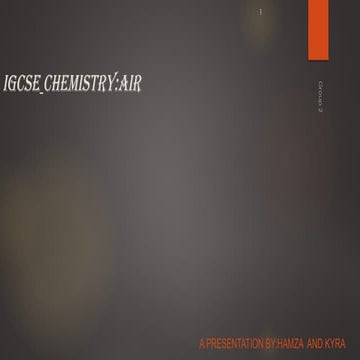 AIR IGCSE CHEMISTRY SYLLABUS short notes | PPT