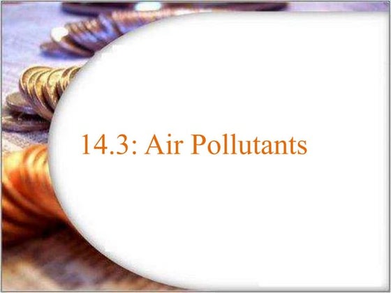 air pollution with case study | PPT