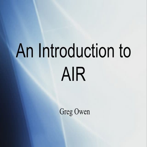 Air Presentation | PPT
