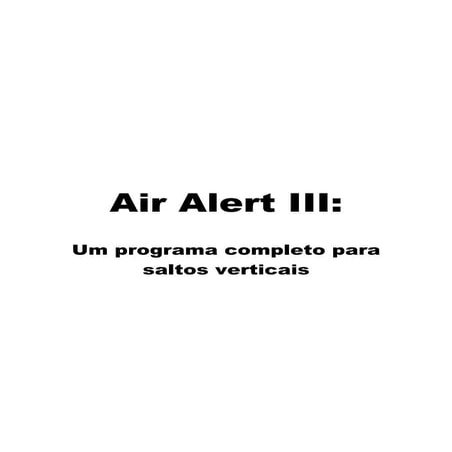 Air alert iii | PDF