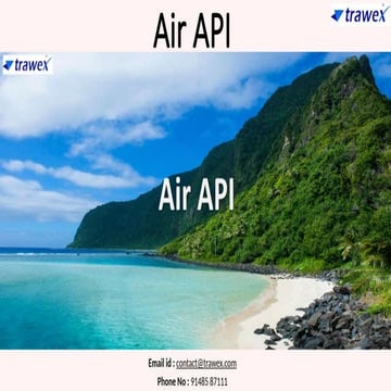 Air API | Airline Data API | GDS Flight API Integration | PPTX