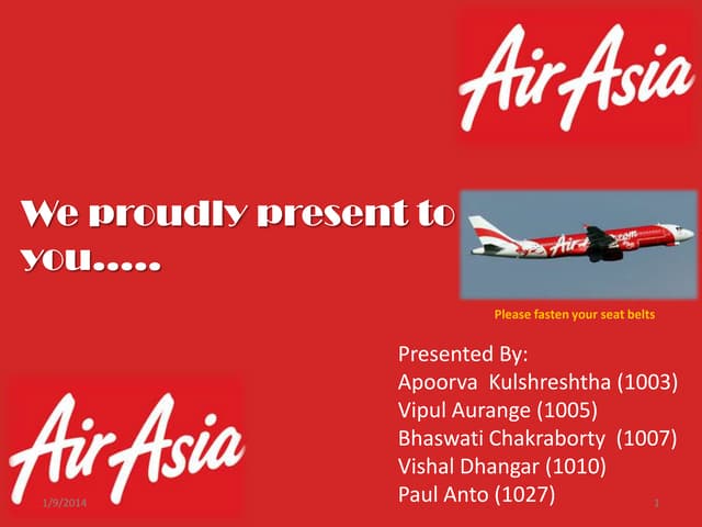 AirAsia Strategic Management | PPTX | Air Travel | Travel Type