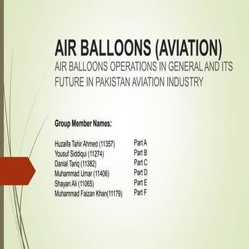 Air Balloons (Aviation).pptx | Air Travel | Travel Type
