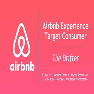 Airbnb Experience Target Consumer | PPTX