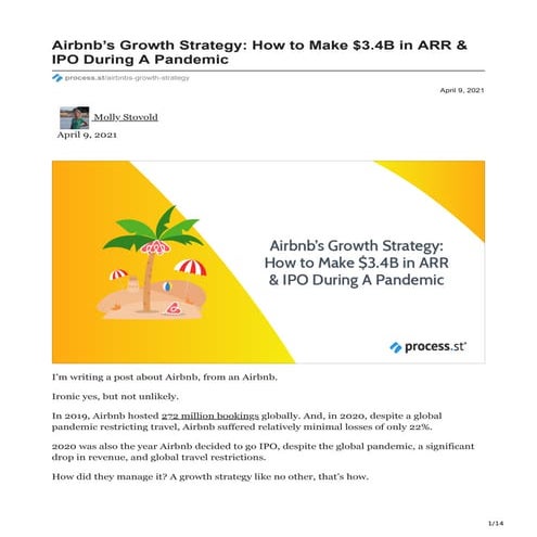 Airbnb’s Growth Strategy: How to Make $3.4B in ARR & IPO During A ...
