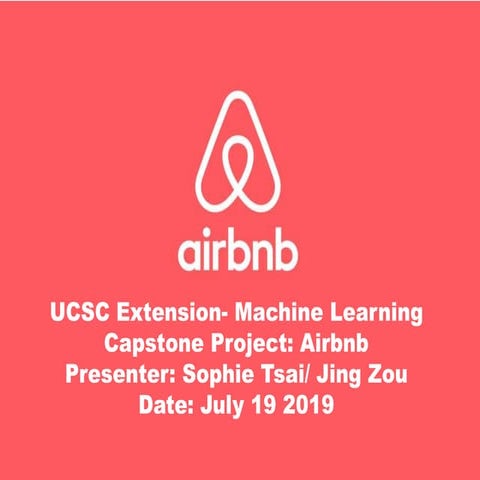 Capstone project- Airbnb (using Python) | PPTX