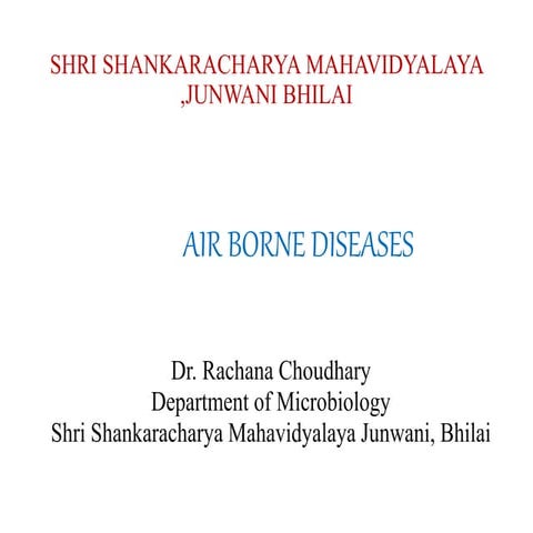 Airborne diseases | PPTX