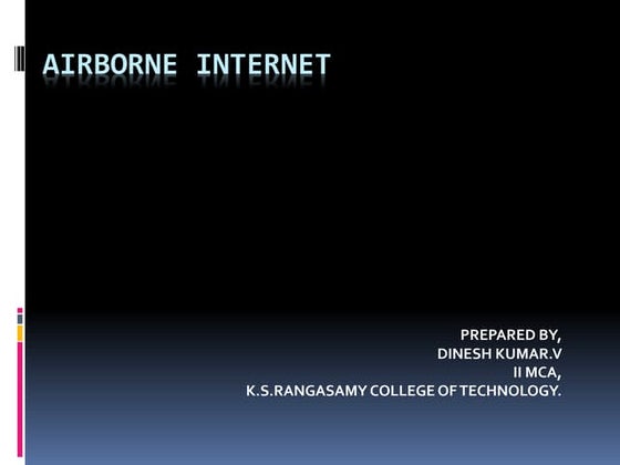 Airborne internet | DOC | Internet | Computing