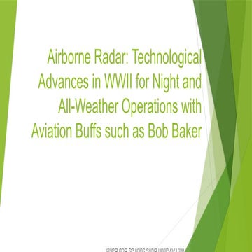 Airborne Radar_ Technological Advances in WWII for Night and All ...