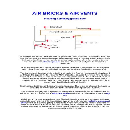 Air bricks | PDF | Home Improvement | Home & Garden