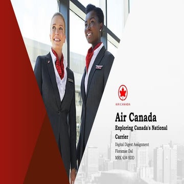 Air Canada: Canada’s Trusted Global Airline | PPTX