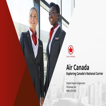 Air Canada: Canada’s Trusted Global Airline | PPTX
