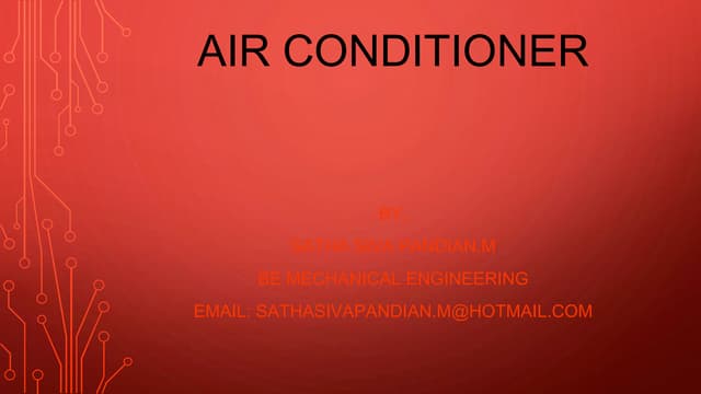 Air conditioning introduction