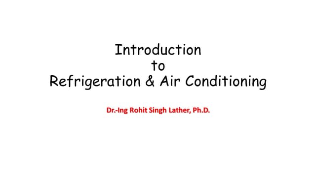 Air conditioning introduction