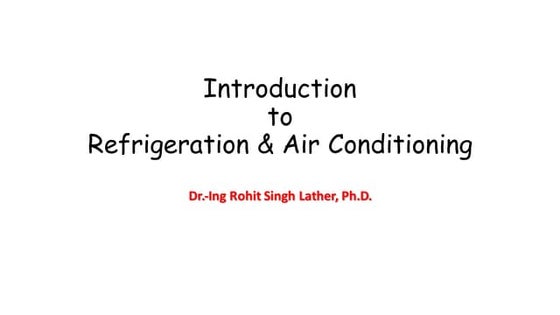 Air conditioning introduction | PDF