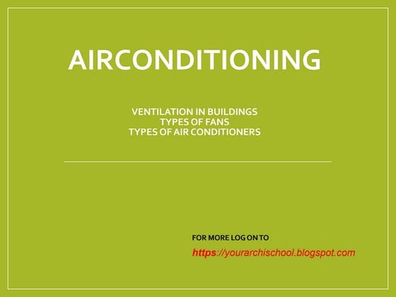 HVAC System (Heating, Ventilation and Air Conditioning) | PPTX