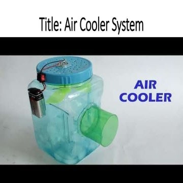 science Do it yourself : Air cooler.pptx