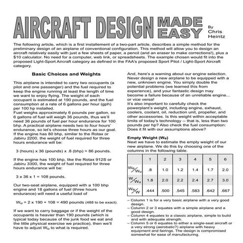 Aircraft design 1 | PDF