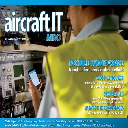 Aircraft IT MRO eJournal "Smart Aircraft Need Smart IT" How I See IT | PDF
