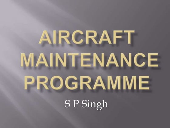 Aircraft Maintenance | PPT