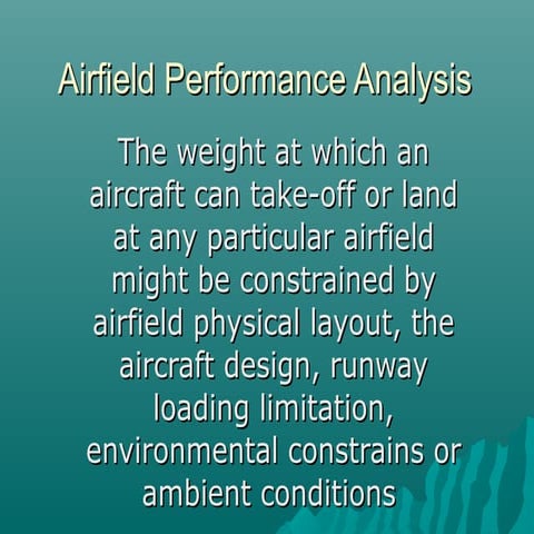 Aircraft performance 2 | PPT