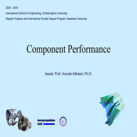 Aircraft propulsion component performance | PDF