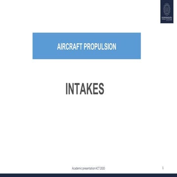 Aircraft Propulsion-Intakes.pptx | Physics | Science