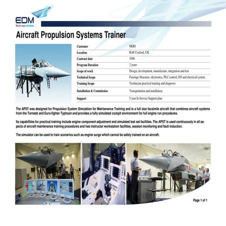 Aircraft Propulsion Systems Trainer (Apst) | PDF