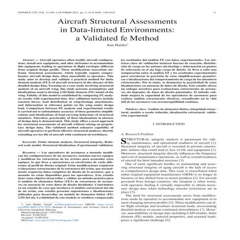 Aircraft Structural Assessments in Data-limited Environments A ...