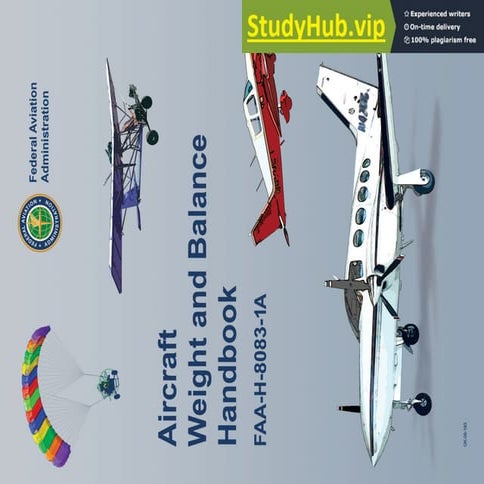 Aircraft Weight And Balance Handbook | PDF