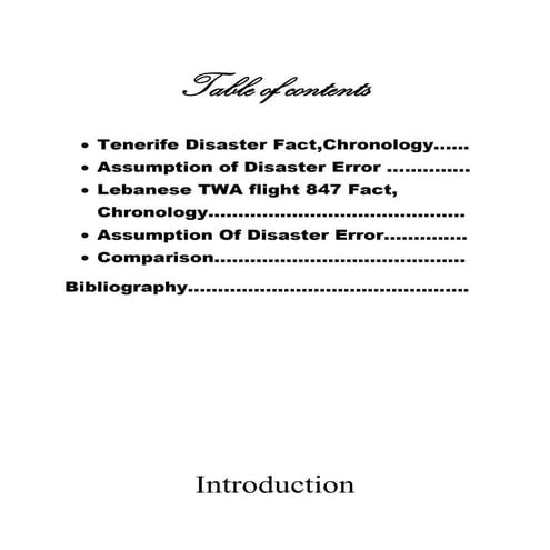 Tenerife airport disaster | PPTX
