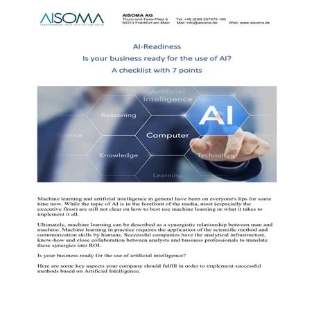 AI-Readiness | PDF | Artificial Intelligence | Technology & Computing
