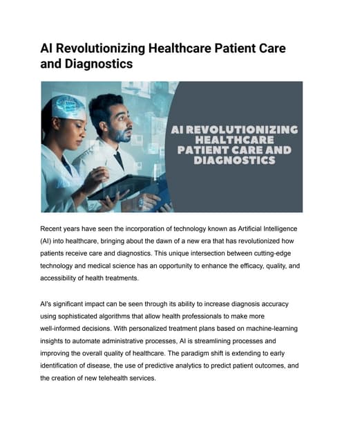 Artificial Intelligence (AI) in Diagnosis.pptx