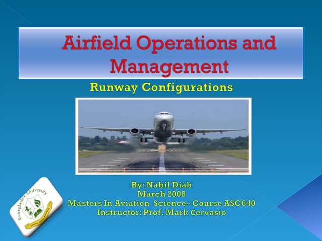 Airfield Operations And Management-rw Configurations-ppt03 | Ppt