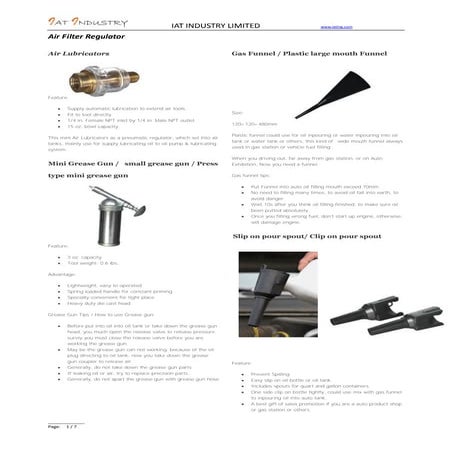 Air filter regulator | PDF