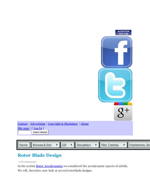 Helicopter rotor blade design process | DOC