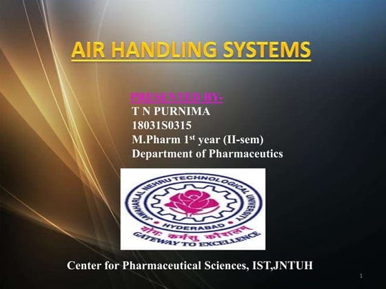 Air handling unit | PPTX | Home Appliances | Home & Garden