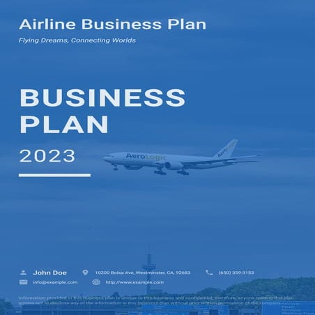 Airline Business Plan Example | Upmetrics | PDF