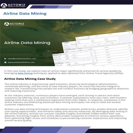 Airline Data Mining | Airline Data scraping | PDF