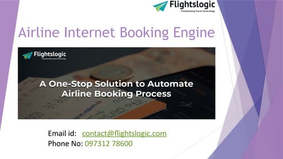 B2B Flight Booking Portal, Flight Booking Portal | PPTX
