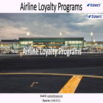 Airline Loyalty Programs | Airline Booking API | PPTX