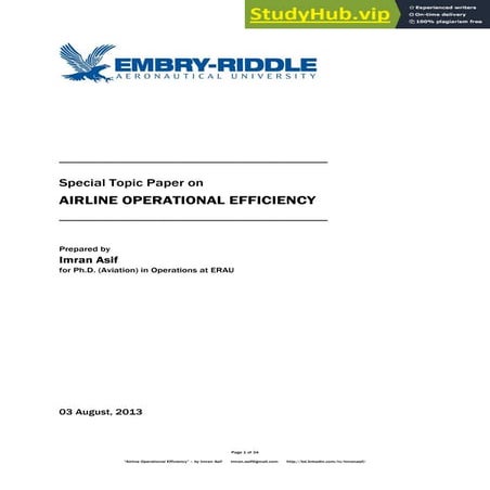 Airline Operational Efficiency | PDF | Air Travel | Travel Type